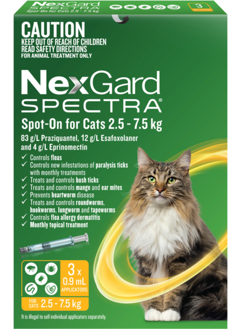 NexGard Spectra Cats 2.5kg+ — Herne Hill Stockfeeds